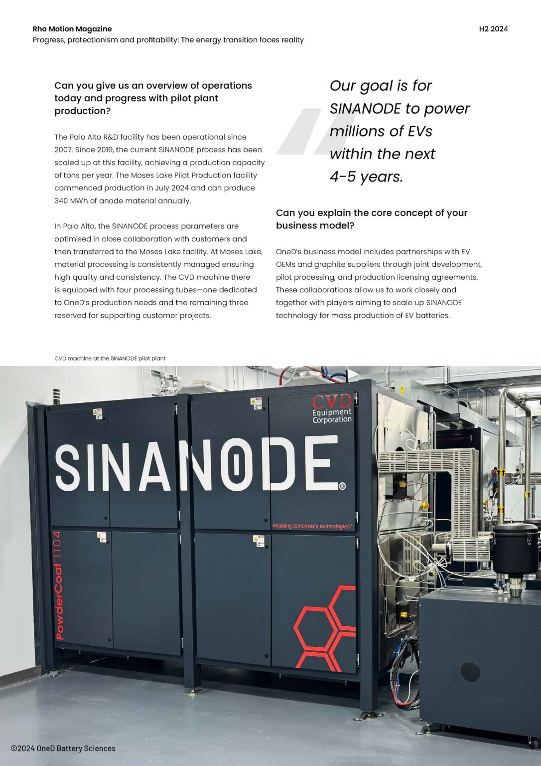 Rho Motion x OneD - OneD Battery Sciences